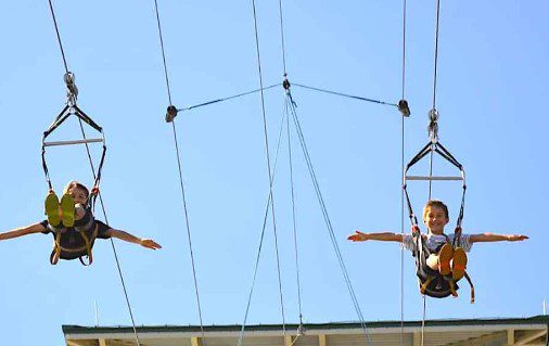 HarborWalk Zip Line Round Trip & Rock Wall Climb Package | Navarrebeach.com