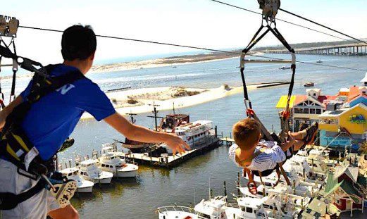 HarborWalk Zip Line Round Trip | Navarrebeach.com